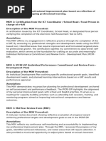 Developmental Plans for S.Y. 2025-2026 | PDF