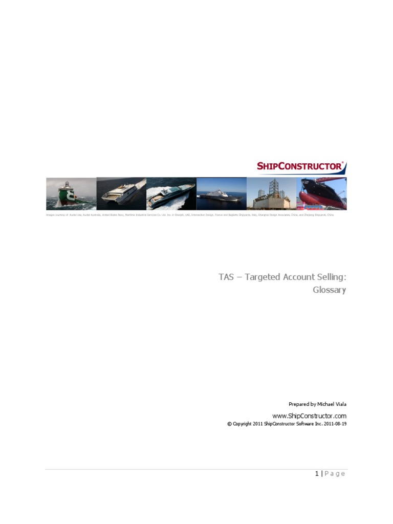 TAS - Targeted Account Selling: Glossary: Prepared by Michael Viala ...