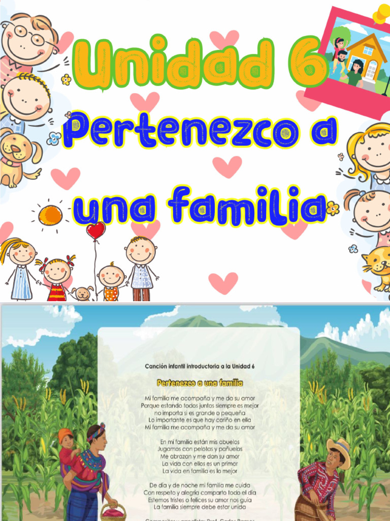 Rutas Parvulos 3 Unidad 6 Pertenezco A Una Familia | PDF | Educación de ...