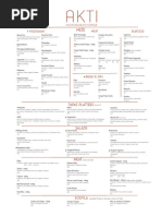 Akti Menu - May 2024 Edit 2 Rosebank | PDF