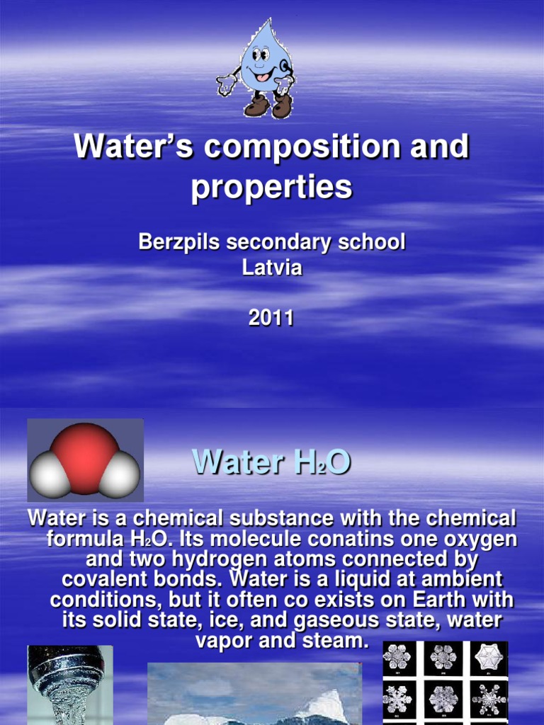 Composition and Sources of Water | PDF | Properties Of Water | Groundwater