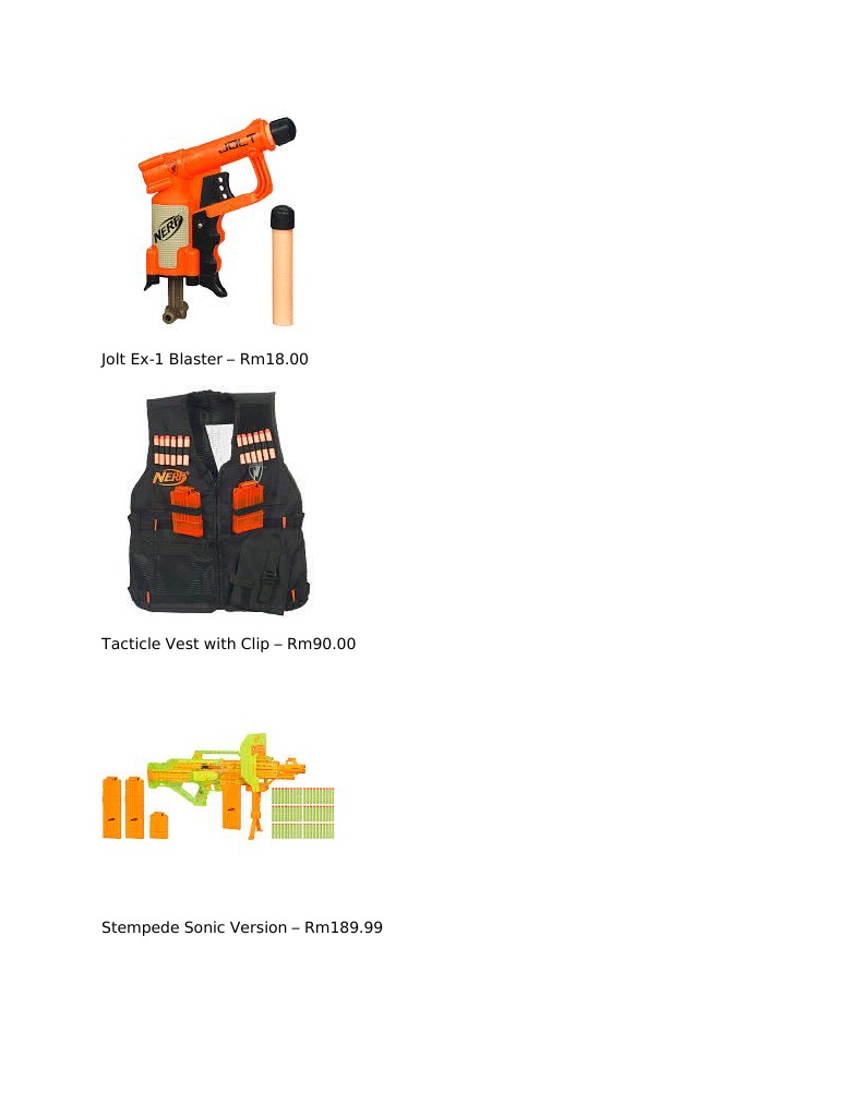 Jolt Ex-1 Blaster - Rm18.00 | PDF