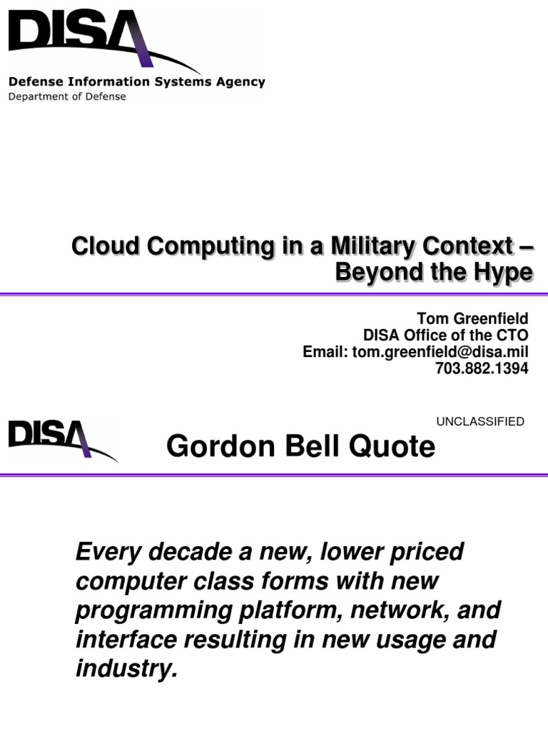 Cloud Computing Military Context | PDF | Software As A Service | Cloud ...