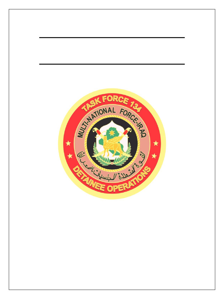 TF-134 StratCom Plan Iraq | PDF | Justice | Crime & Violence