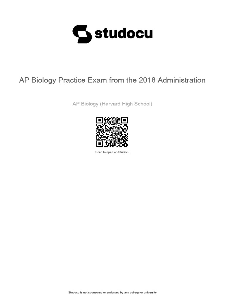 AP Biology Practice Exam 2018 Section I 53 Questions | PDF | Operon ...
