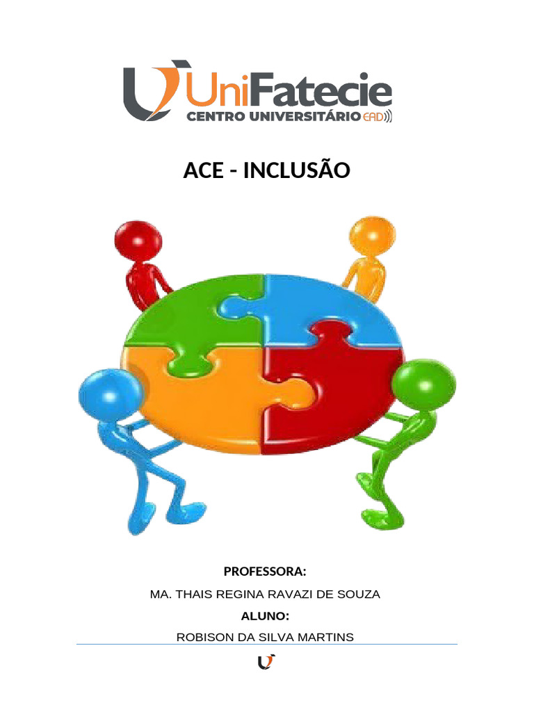 Apa Ace - Inclusão - Robison Martins | PDF | Acessibilidade