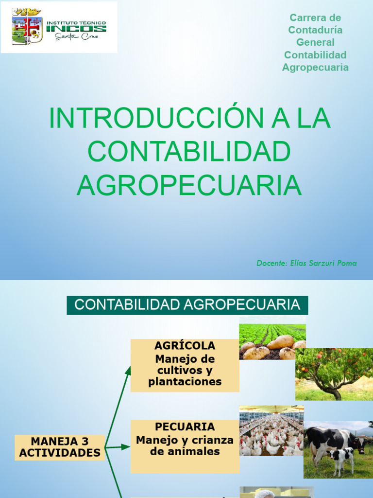 Introduccion A La Conta-Agropecuaria | PDF | Contabilidad | Ganado