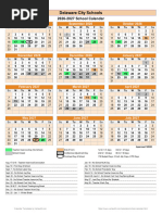 2025-2026 School Calendar Template | PDF