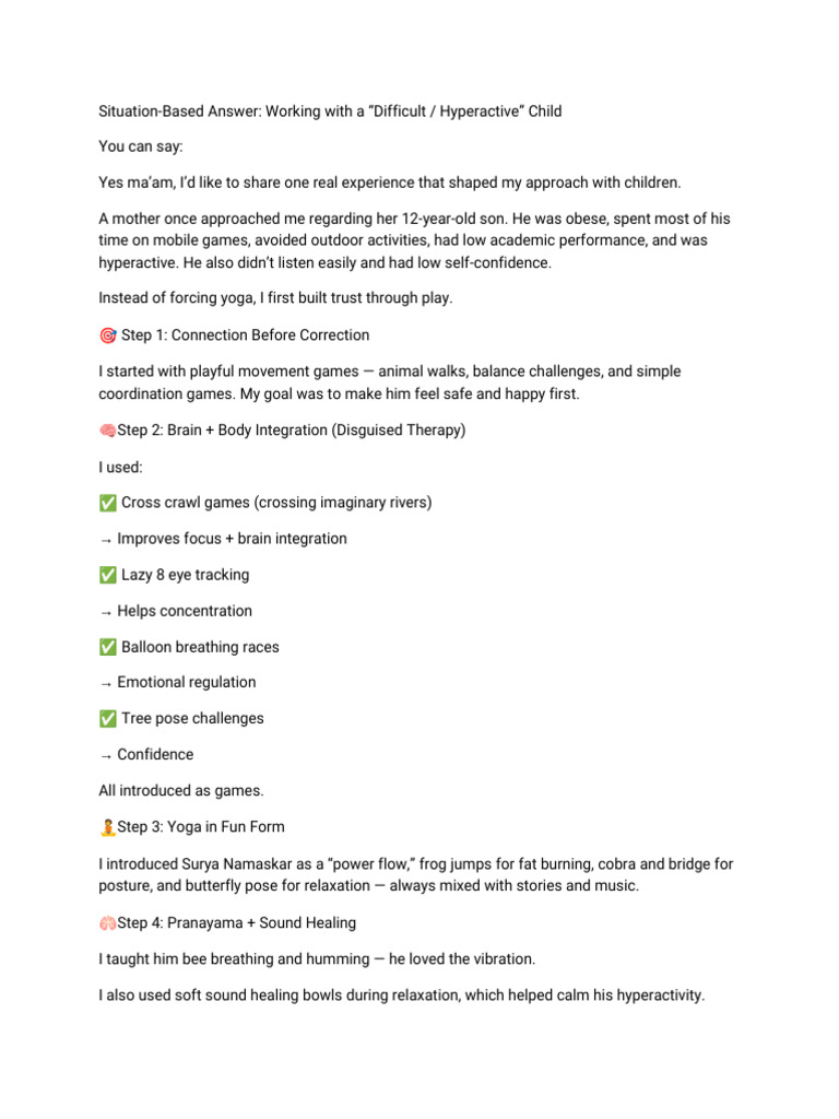 Case Study Hyperactive Active Child | PDF