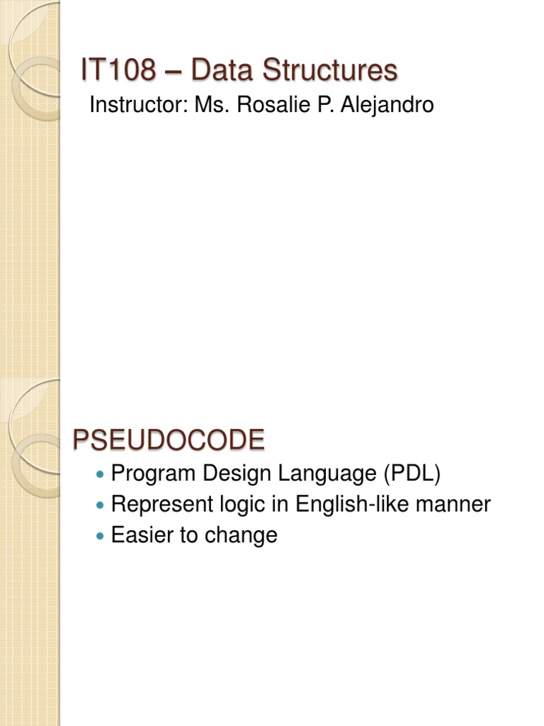 An Introduction to Pseudocode: Conventions, Structures and Examples ...