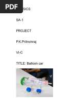 Balloon Rocket Car Forces Explained | PDF | Force | Friction