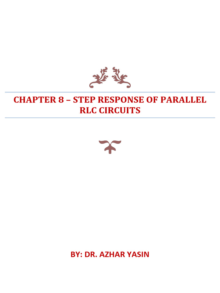 Chapter 08-4 Step Response of Parallel RLC Circuits | PDF