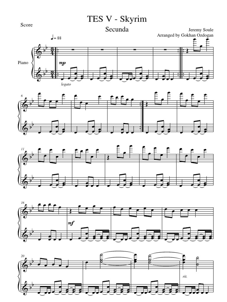 The Elder Scrolls V - Skyrim - Secunda | PDF