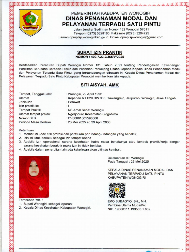 Surat Ijin Praktik | PDF