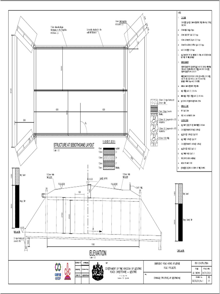 DWG - Sebothoane Drainage Structure Rev1 | PDF