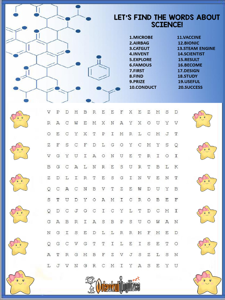 Science Word Search Puzzle | PDF