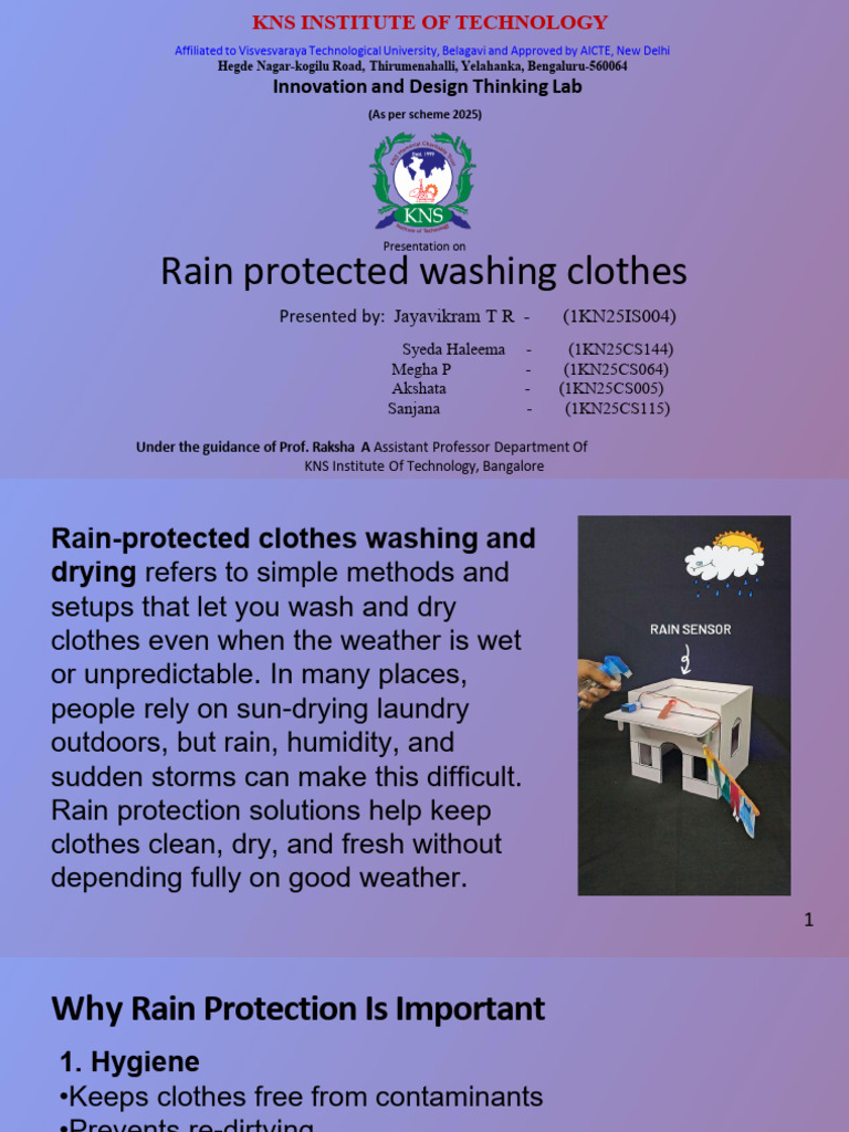 Idtl Ppt Smart Waste Management Batch 15 PDF (1) 2 | PDF | Laundry | Rain