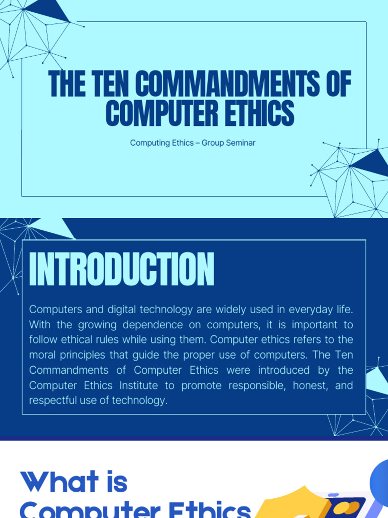 The Ten Commandments of Computer Ethics - 20260119 - 223546 - 0000 ...