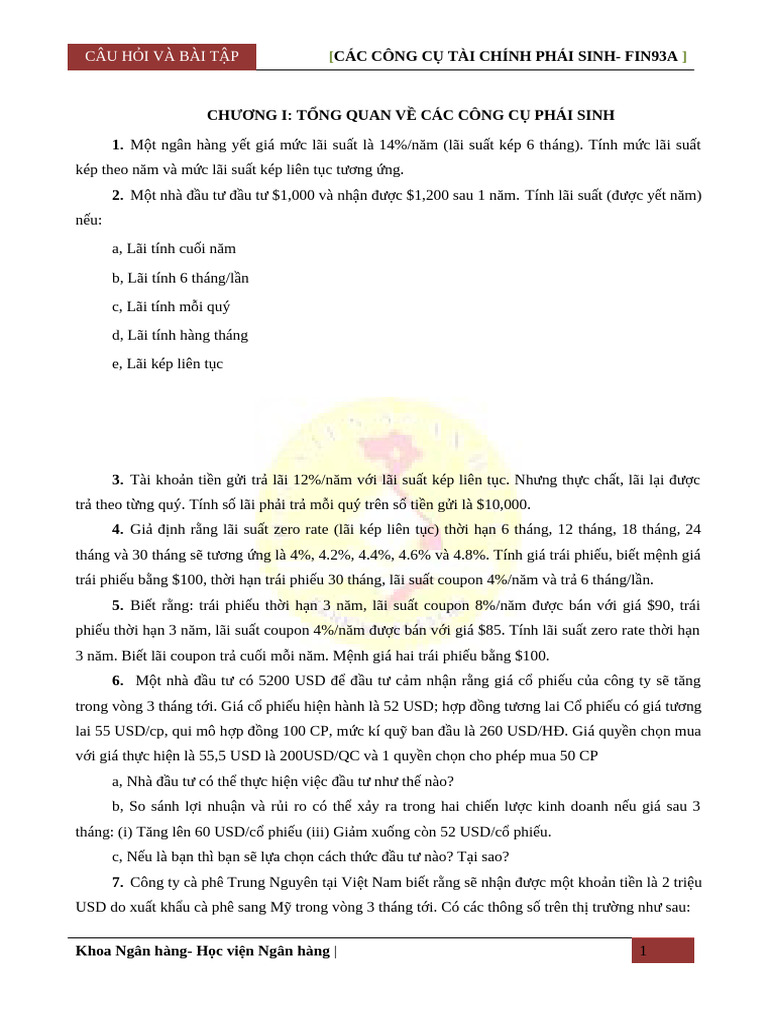 Bài tập CCPS 2025-2026 | PDF