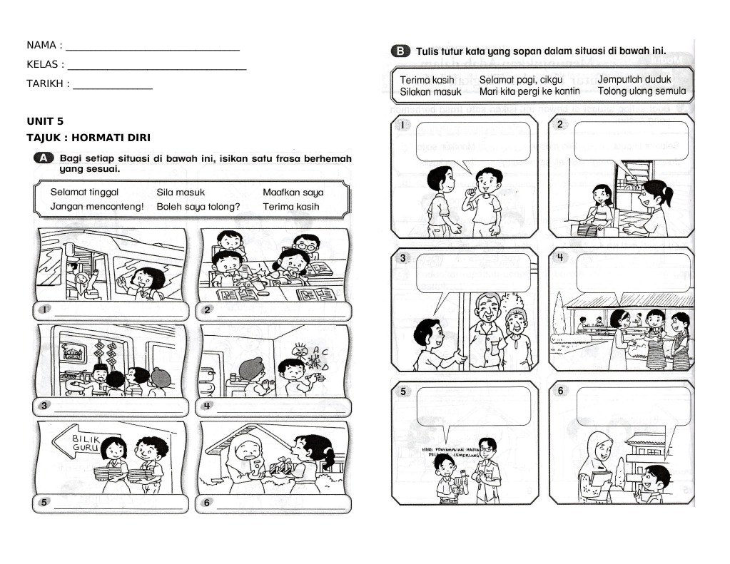 Eviden Pendidikan Moral Tahun 1 | PDF