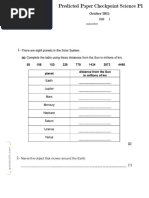 Science Stage 6 Paper 1 Mark Scheme | PDF | Earth | Salt (Chemistry)