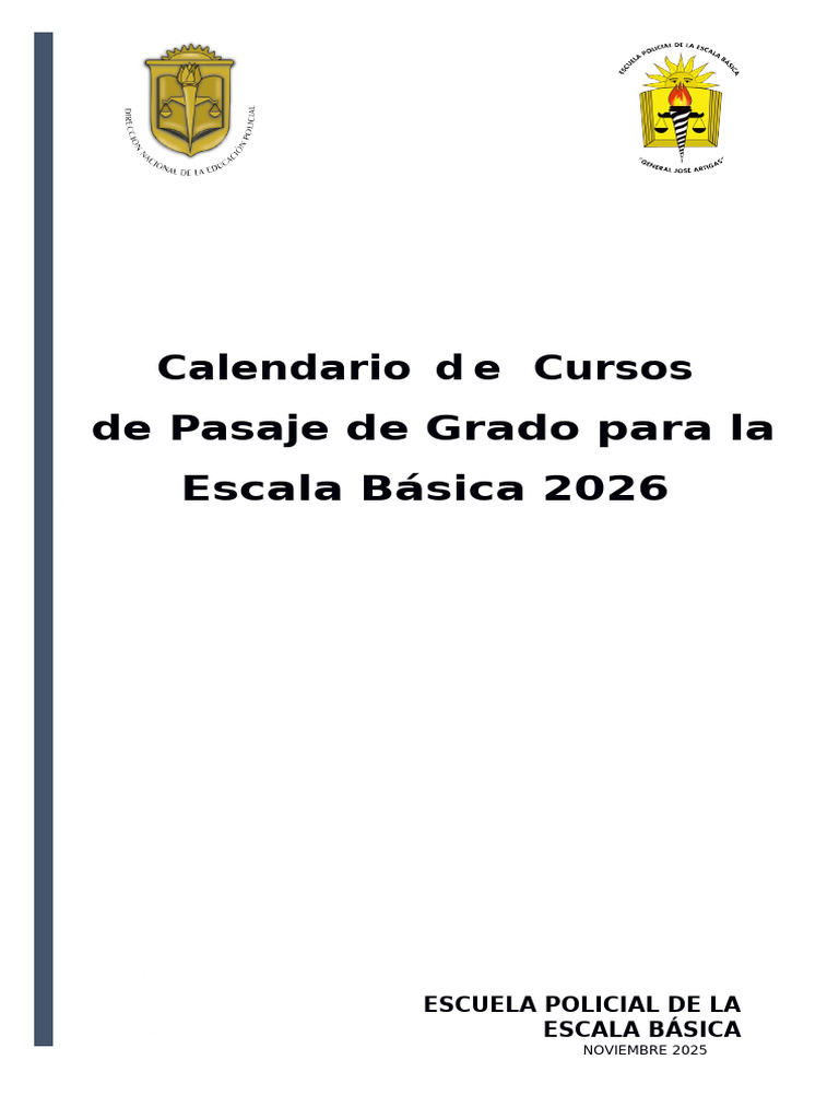 Calendario EPEB 2026 | PDF | Policía | Telefonía móvil