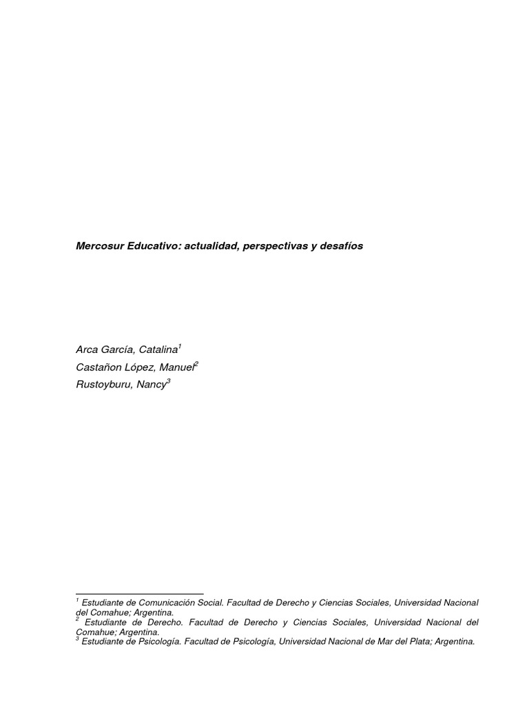 2013 Arca, Castañon, Rustoyburu | PDF | Plan de estudios | America latina