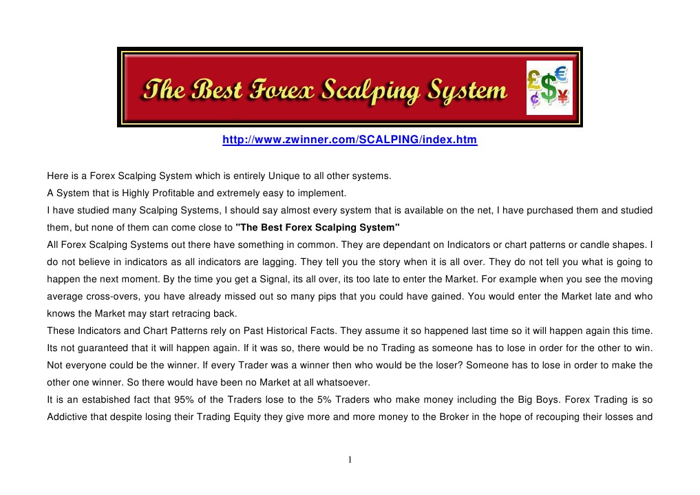 Best Forex Scalping System Explained | PDF | Self-Improvement