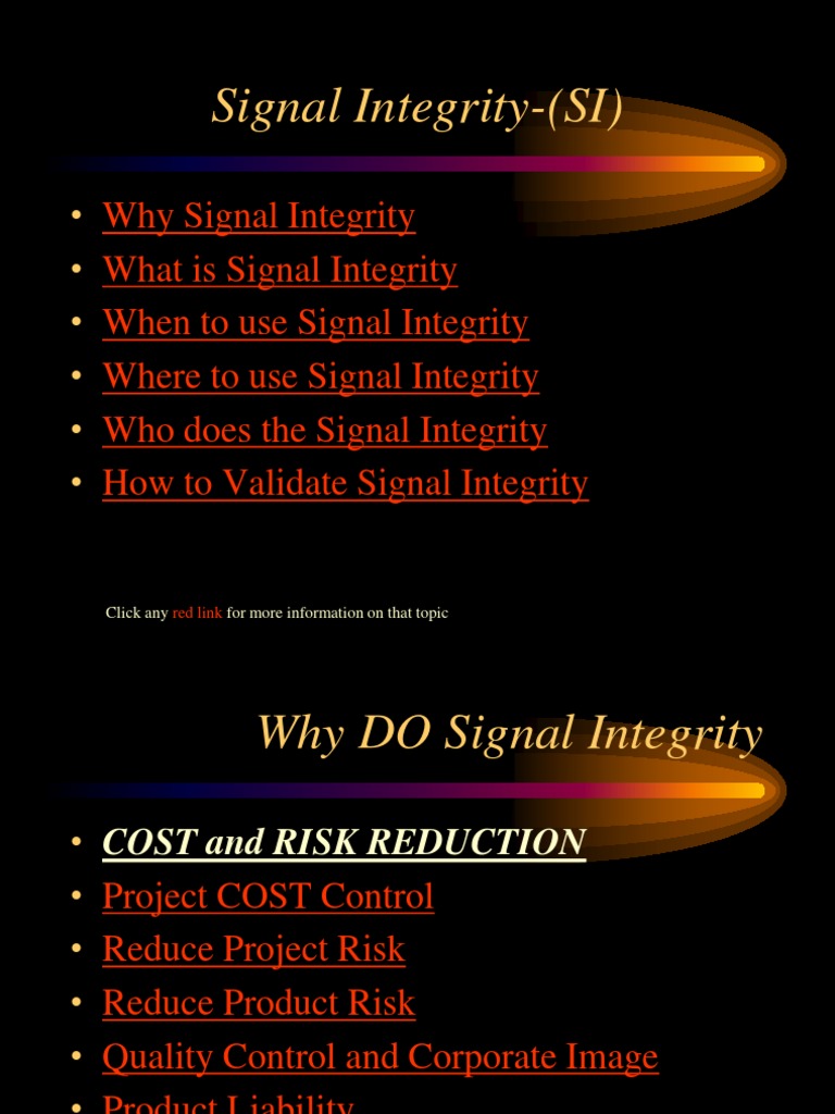 Signal Integrity | PDF | Printed Circuit Board | Signal (Electrical ...