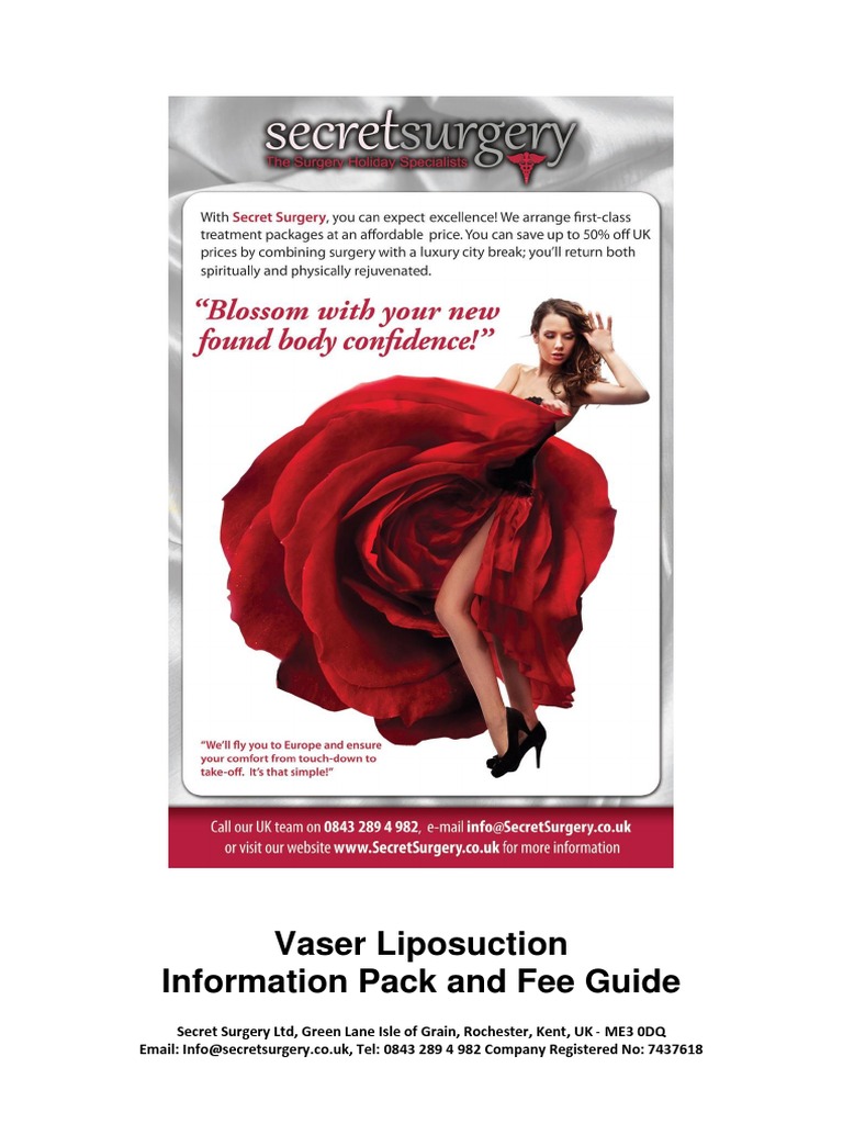 Vaser Liposuction Information and Costs | PDF | Surgery | Tort