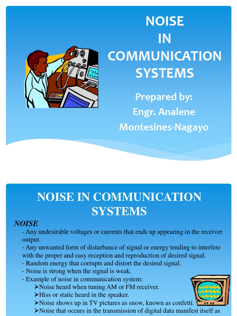 Noise in Communication System | PDF | Signal To Noise Ratio | Transistor