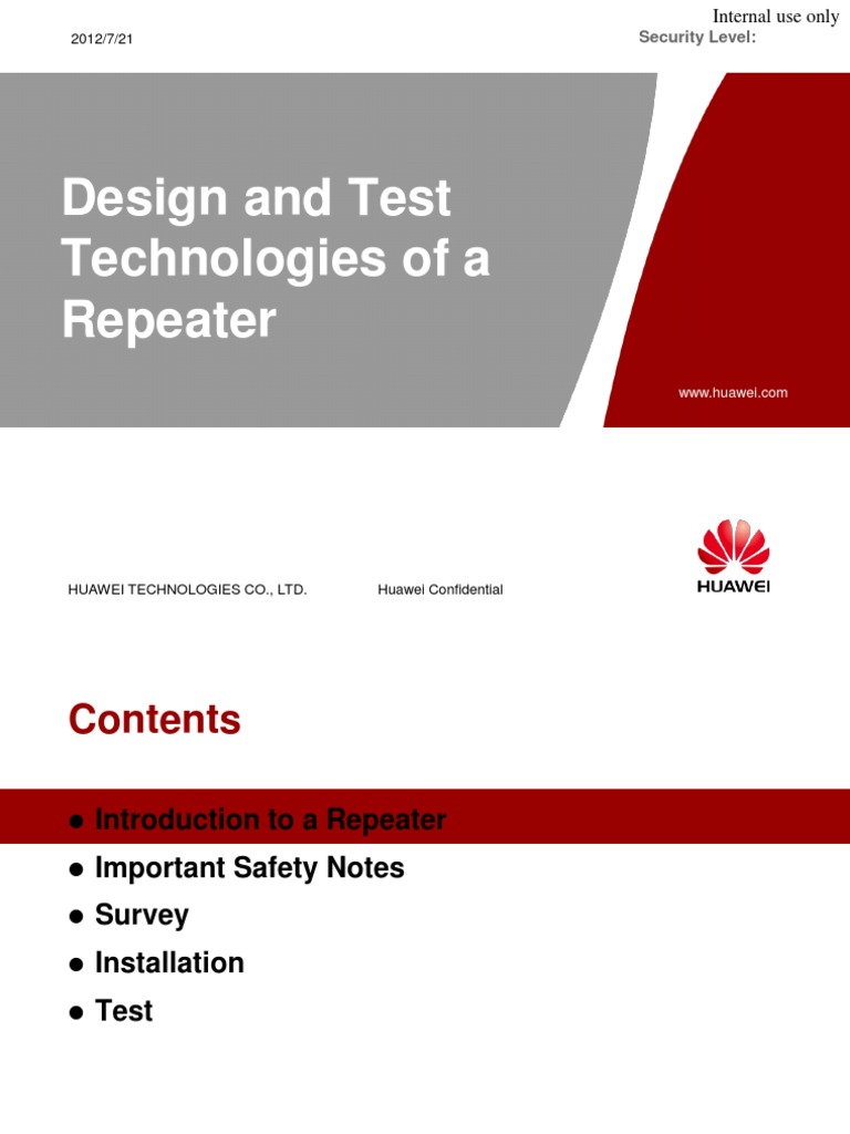 Repeater Design and Testing Guide | PDF | Antenna (Radio) | Optical Fiber