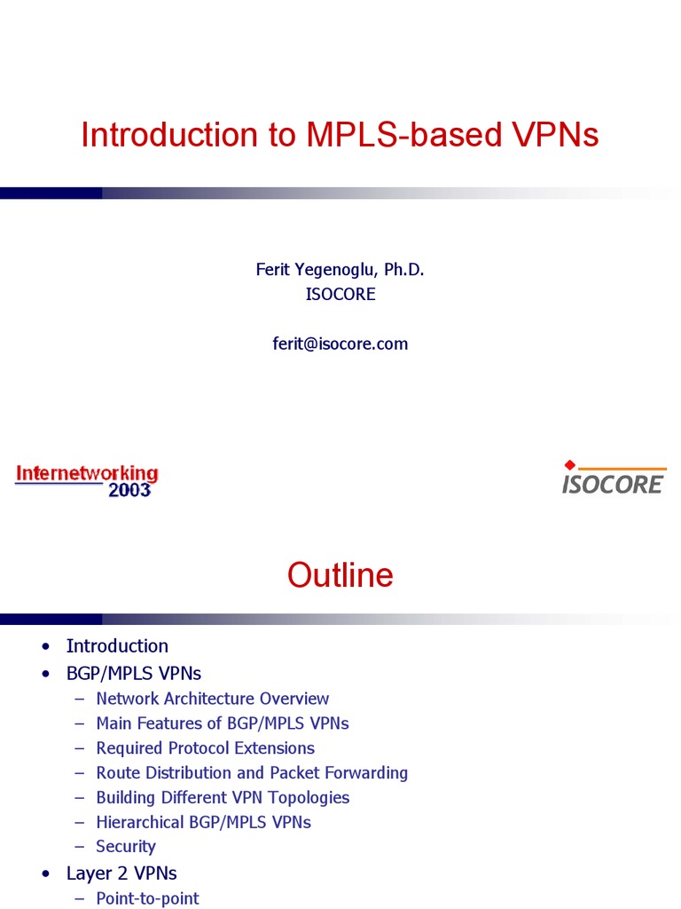 MPLS VPN Tutorial Dang | PDF | Computers