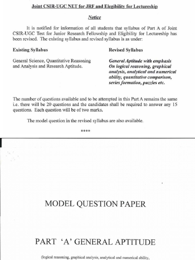 CSIR NET Practice Question PART-A | PDF | Sphere | Space