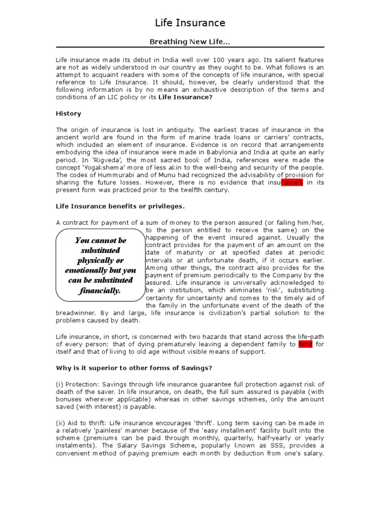 Insurance 123 | PDF | Life Insurance | Insurance