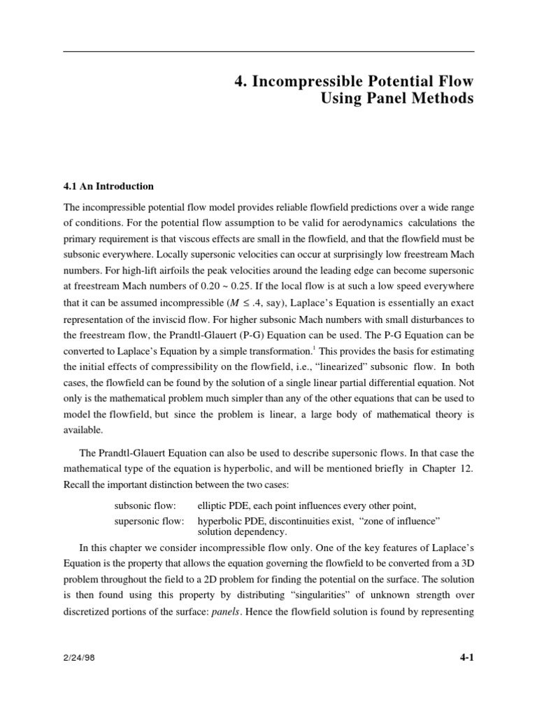 Panel Method | PDF | Lift (Force) | Fluid Dynamics