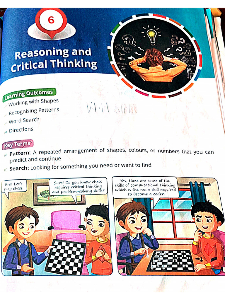 Class 1 CH 6 Reasoning and Critical Thinking | PDF