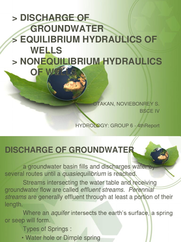 Hydrology My Report | PDF | Aquifer | Groundwater