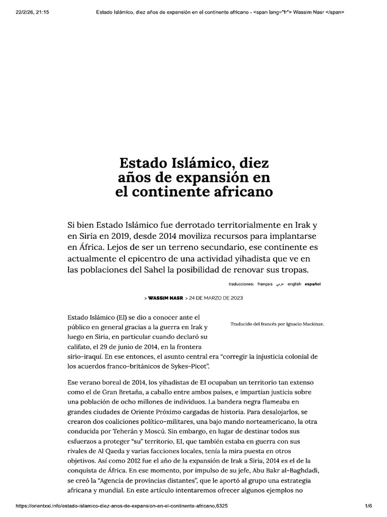 Isis Africa | PDF
