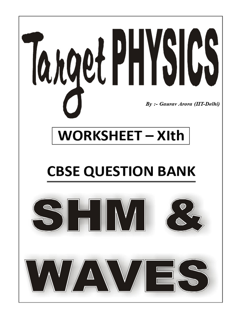 SHM & Waves | PDF | Oscillation | Pendulum