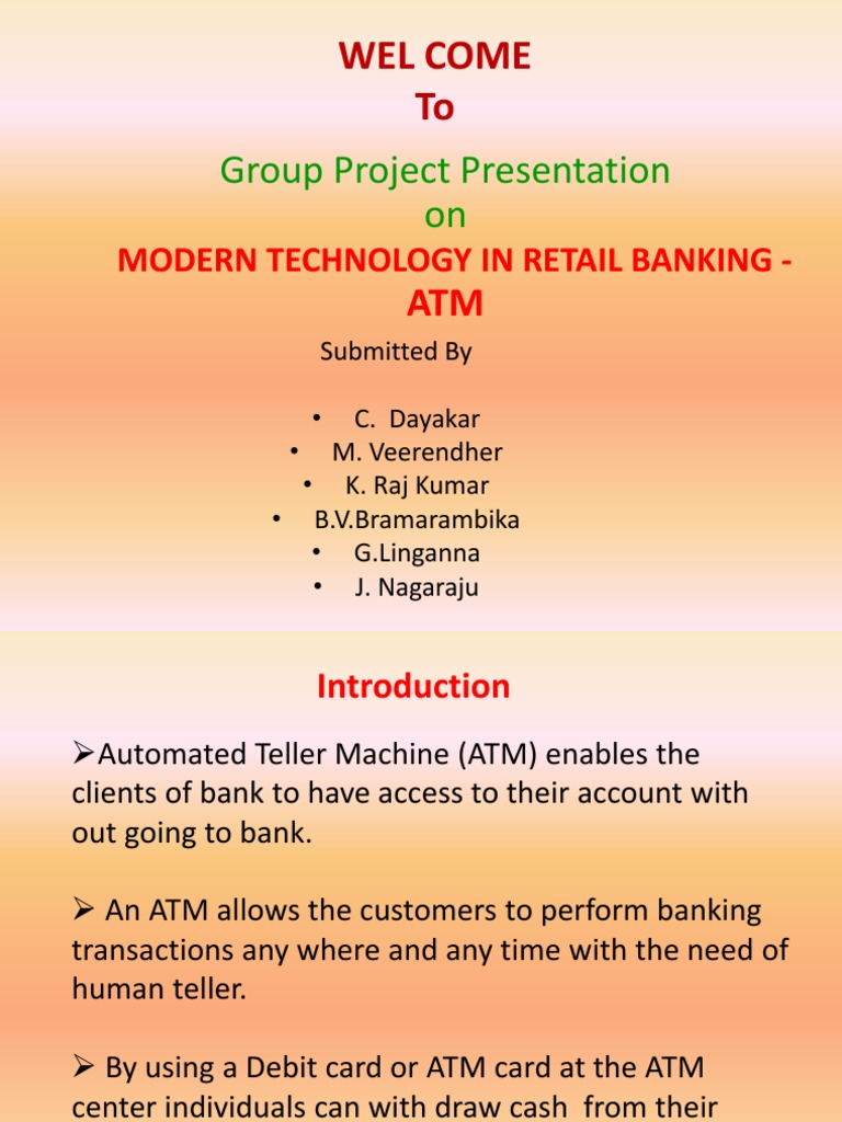 ATM Group Project | PDF | Automated Teller Machine | Personal Identification Number