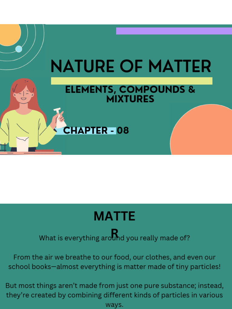 Nature of Matter - Elements, Compounds and Mixtures | PDF | Chemical ...