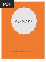 VB-MAPP Level 1 Goals and Examples | PDF | Sound | Linguistics