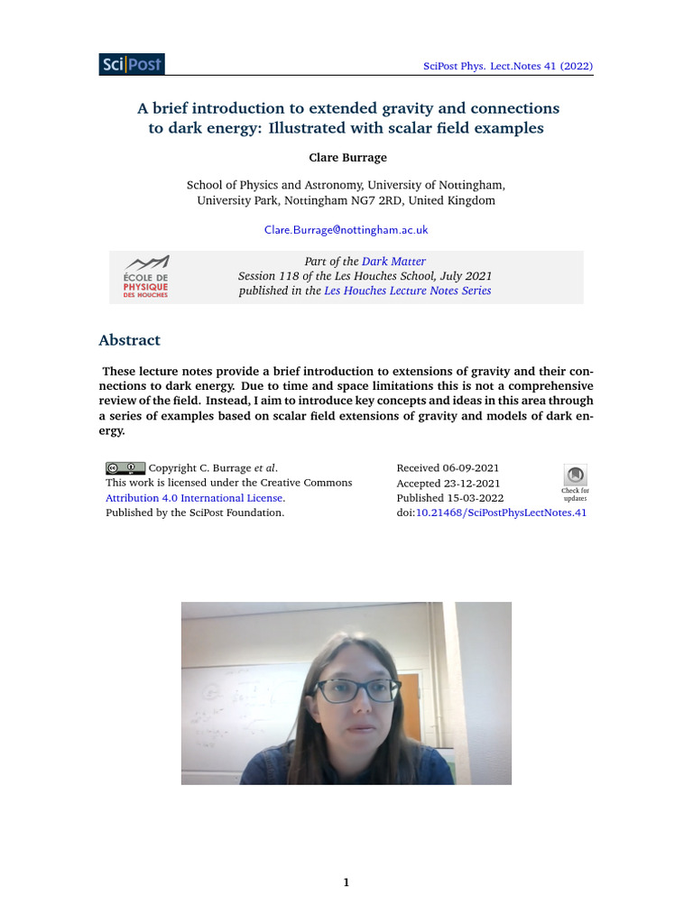 A Brief Introduction To Extended Gravity and Connections To Dark Energy ...
