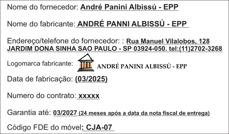 Adesivo Cja-07 MDF Andre Panini | PDF