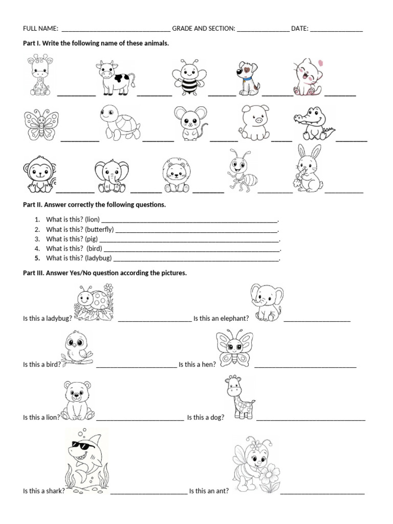 Examen Animales | PDF