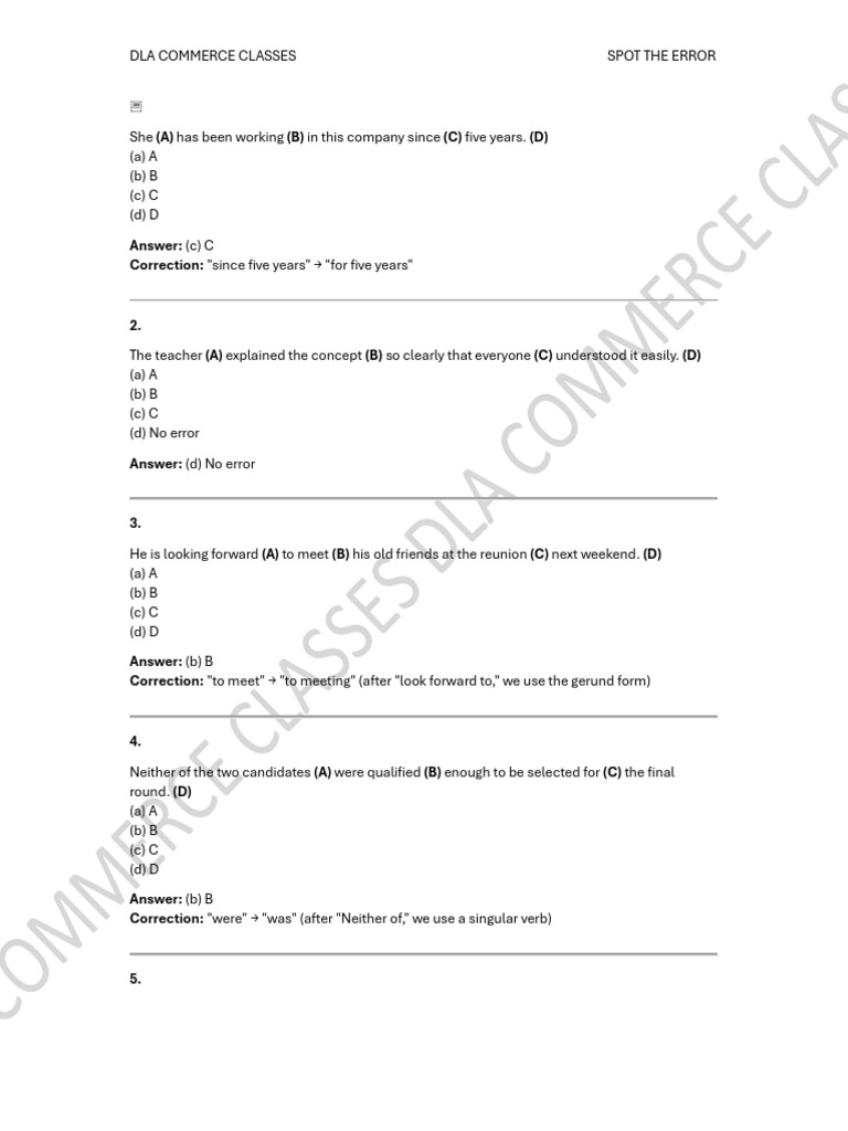 Spot The Error English | PDF | Language Families | Linguistics