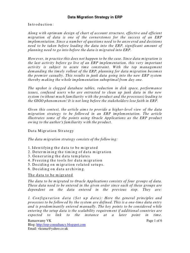 Data Migration SAP | PDF | Oracle Database | Databases