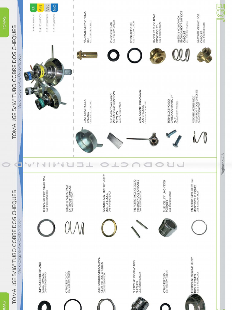 Despiece Toma Dos Cheques | PDF