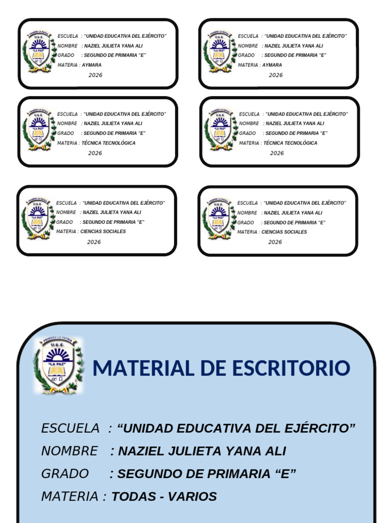 Etiqueta Naziel 2026 | PDF